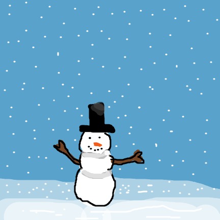 Shivering Snowman Gif